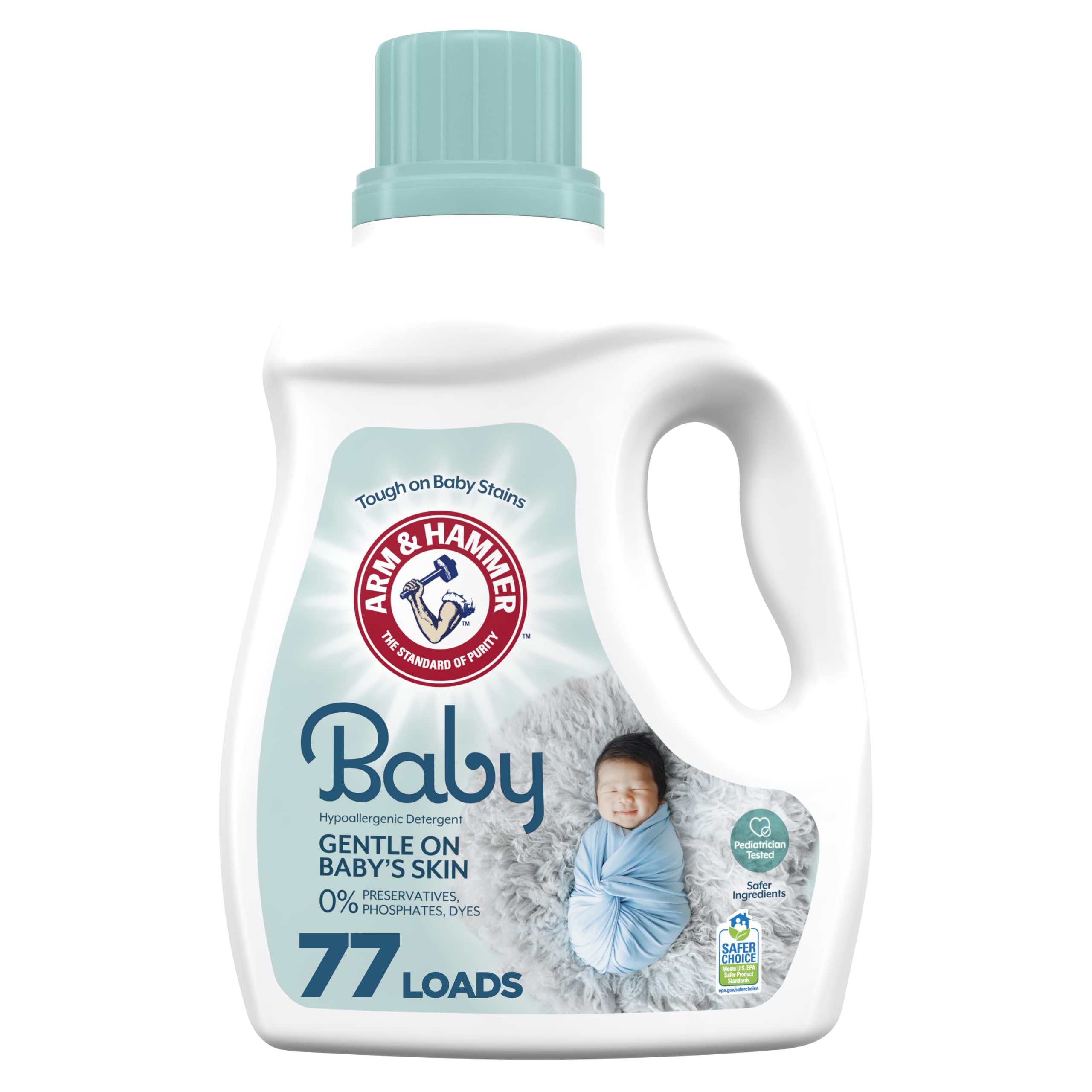 Arm Hammer Baby 77 Loads Liquid Laundry Detergent 100 5 Fl Oz arm-hammer-baby-77-loads-liquid-laundry-detergent-100-5-fl-oz