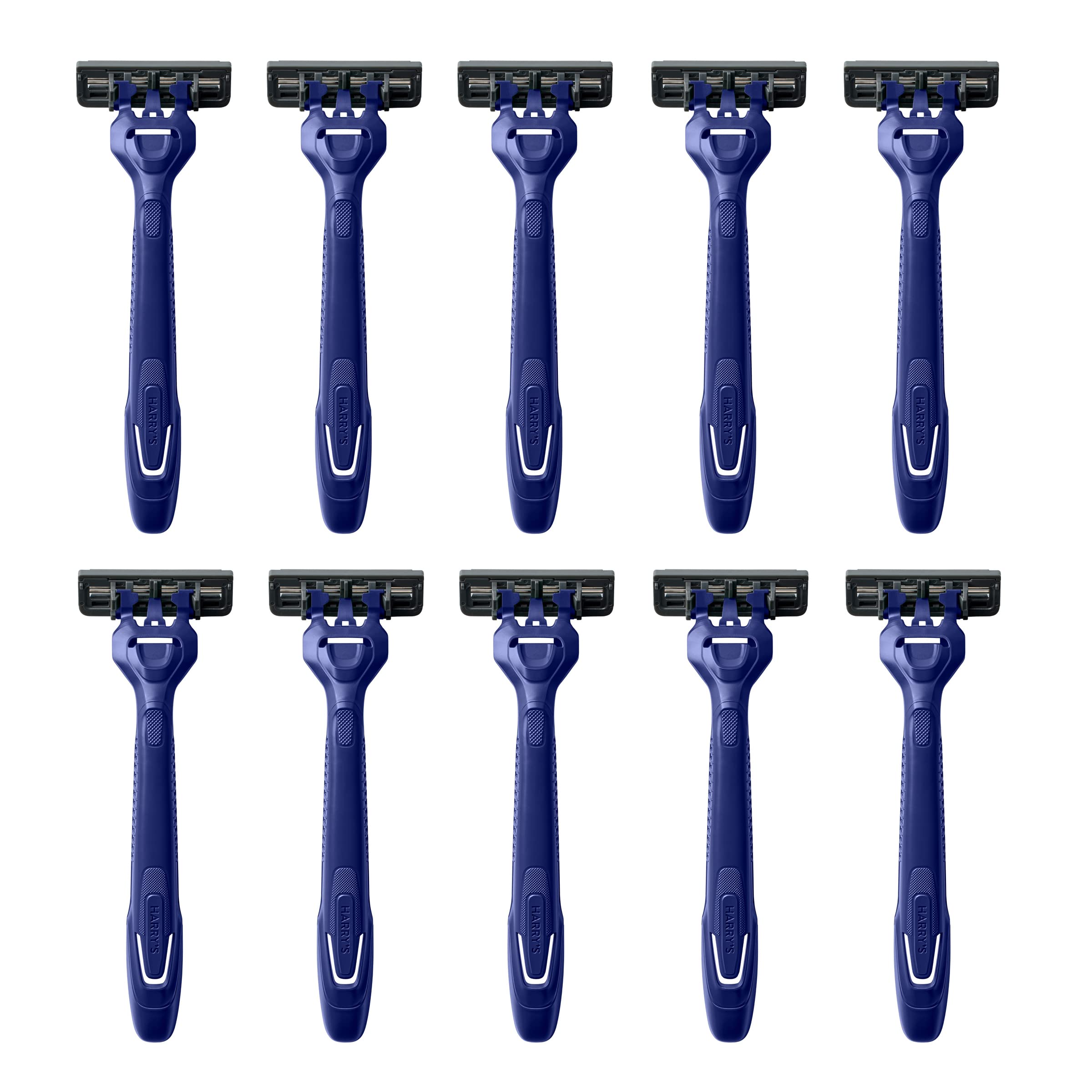 Harry's Men's Disposable Razors, 3-Blade Razors with Lubricating Strip ...
