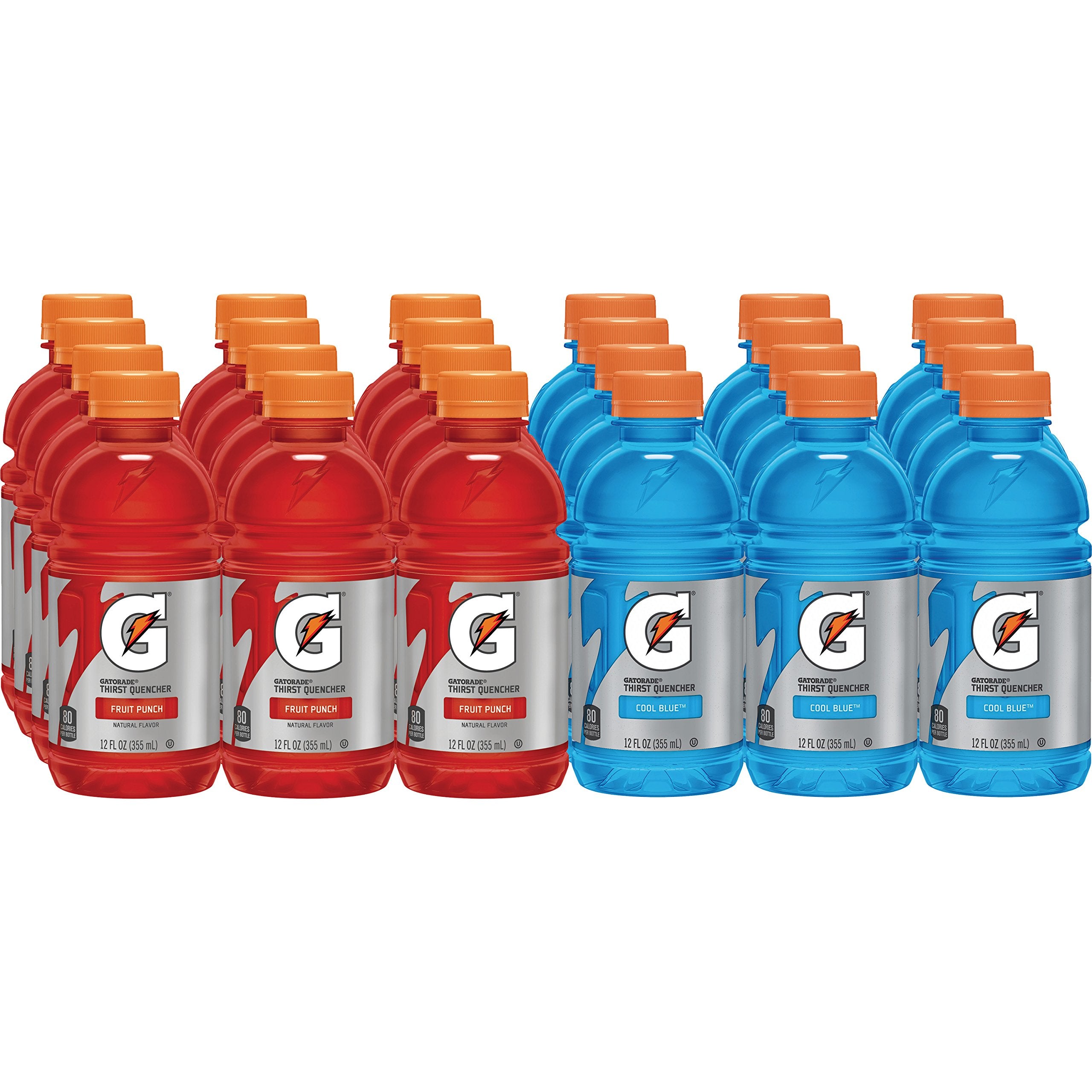 Gatorade Thirst Quencher, Fruit Punch and Cool Blue Variety Pack, 12 O ...