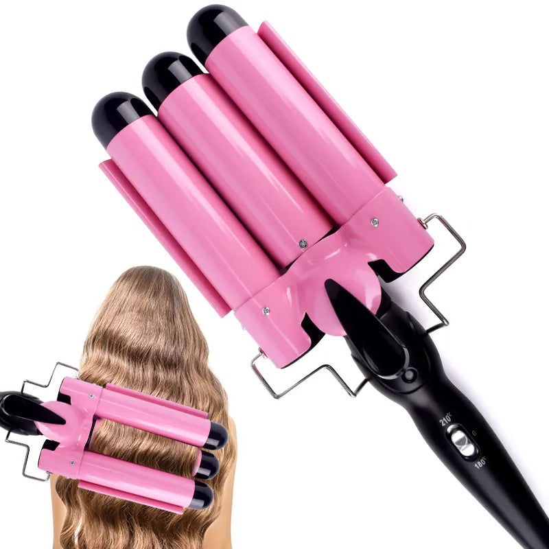 Professional Hair Curling Iron Ceramic Triple Barrel Hair Curler Irons ...