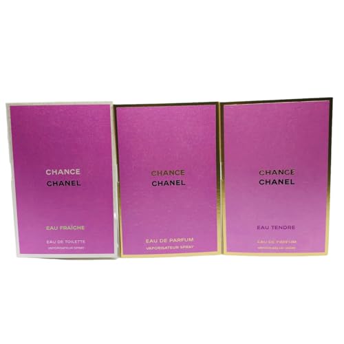 CHANEL Chance Collection 3 Vial Sample1.5ml each (1 EDP/ 1Tendre/1 Eau ...