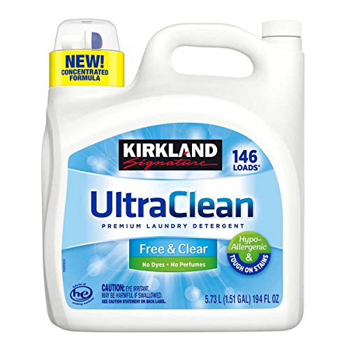 Kirkland Signature Ultra CleanLiquid Laundry Detergent, 146 loads, 194 ...