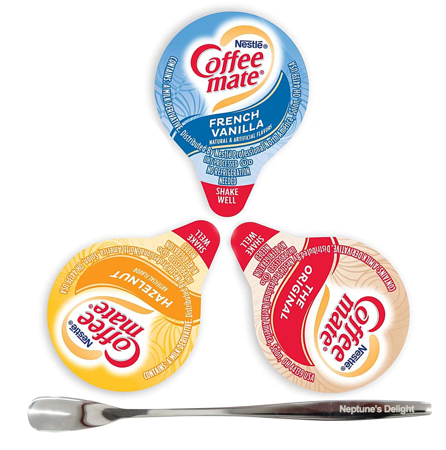 Coffee mate Liquid Creamer Singles Variety Pack, 180ct, 3 Flavors x 60 ...