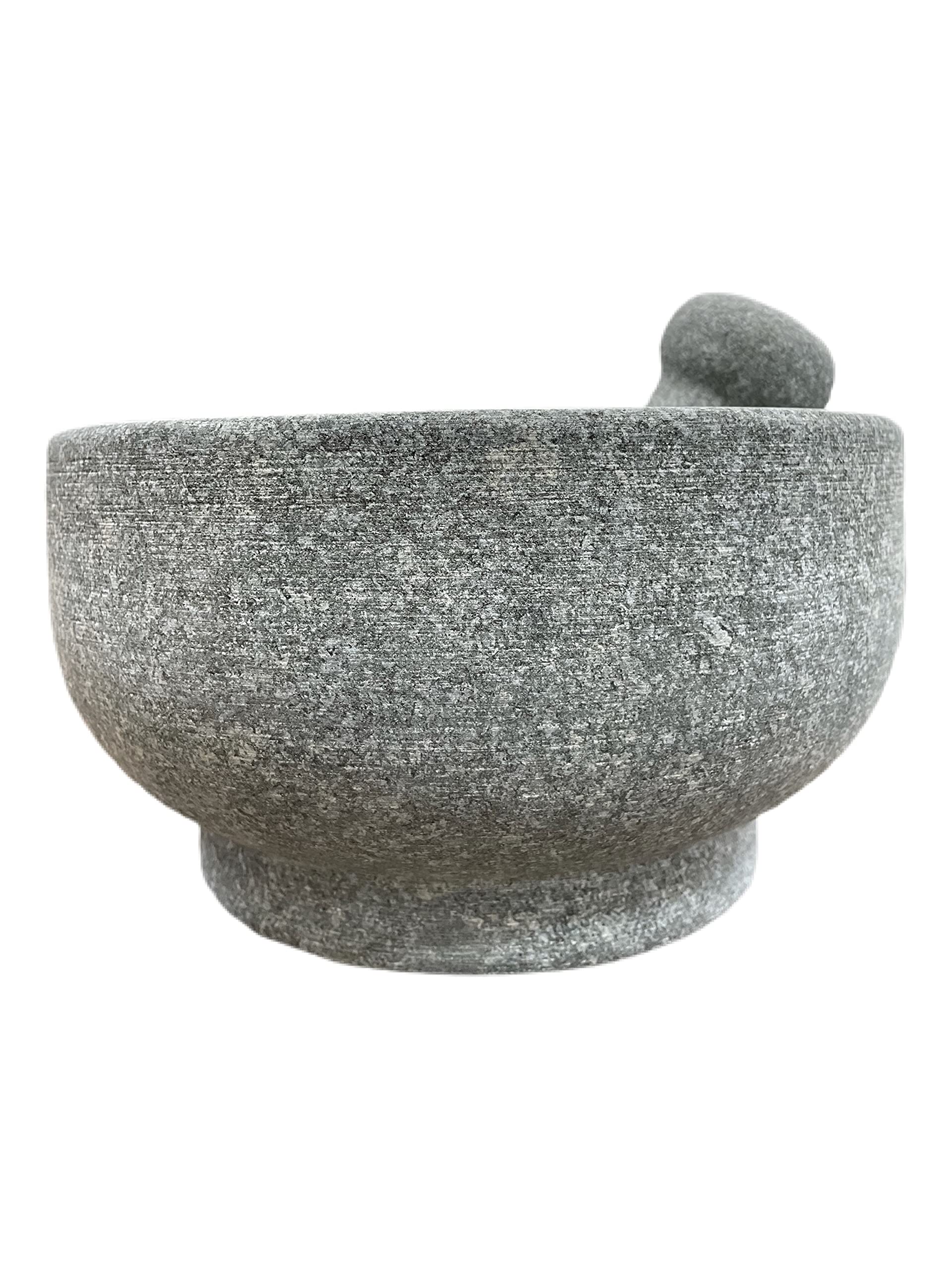 Natural Stone 8.5 IN Double Sided Mortar and Pestle – Mega Mart Center